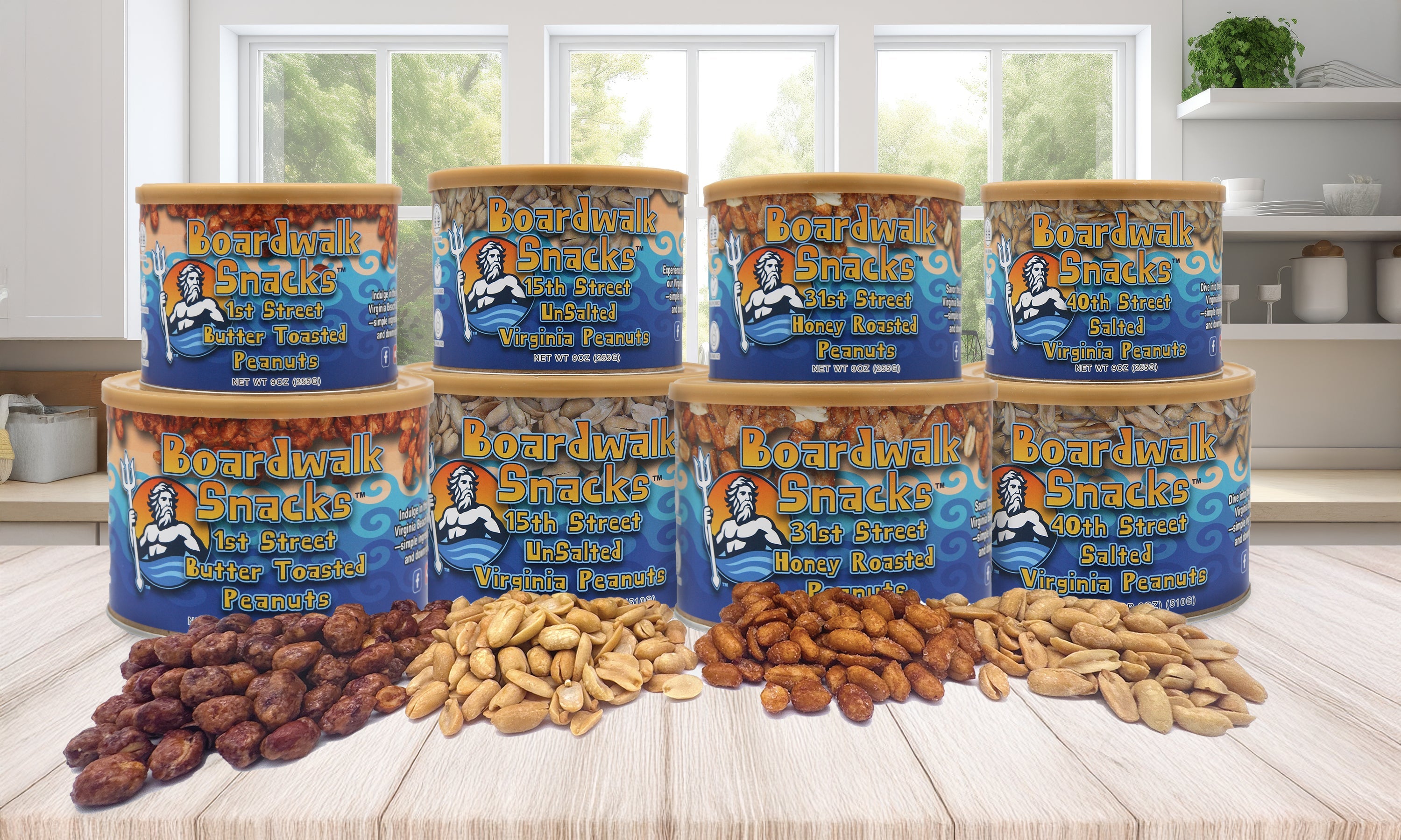 Boardwalk Snacks – Virginia Peanuts – Gourmet Non‑GMO Snack Nuts